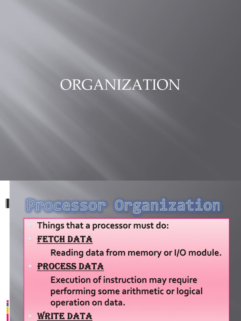 Lecture-5 Processor Organization | PDF
