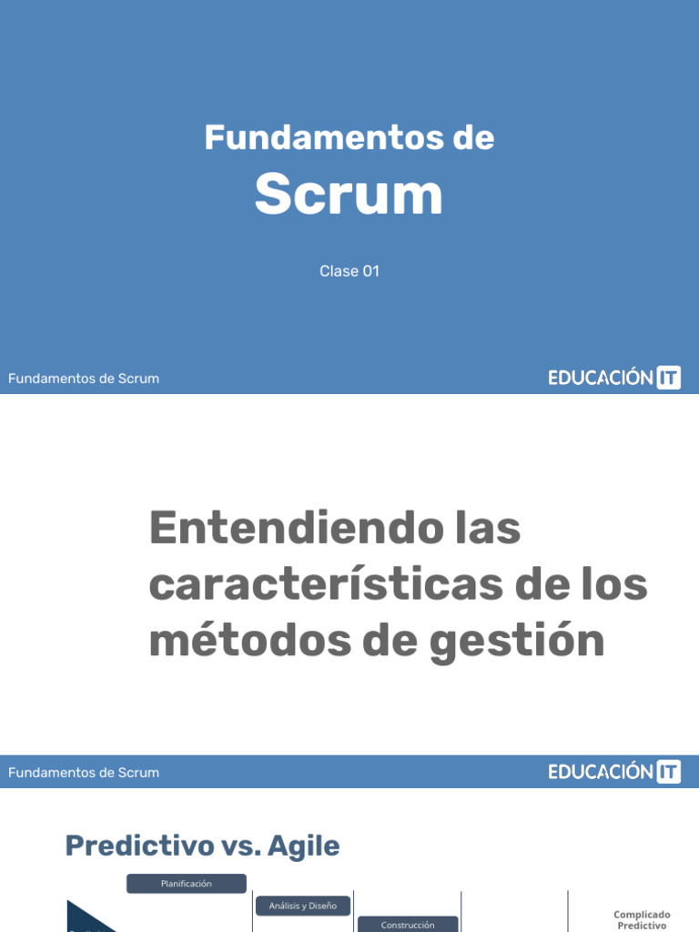 Entendiendo Las Características de Los Métodos de Gestión | PDF | Scrum (desarrollo de software ...