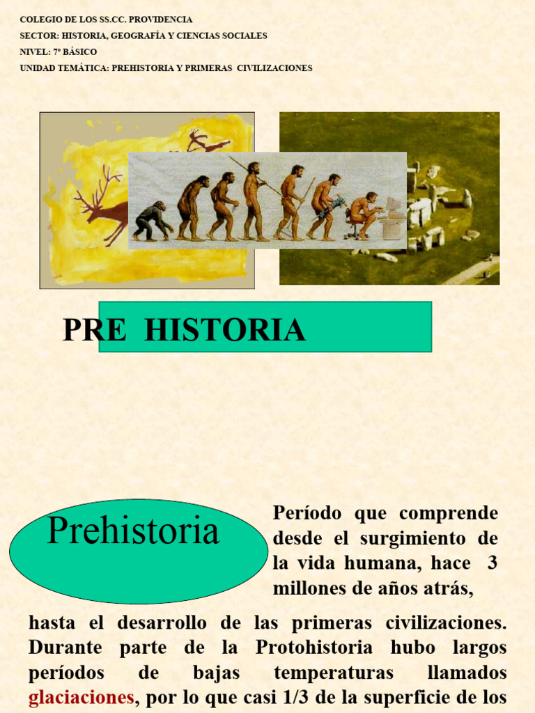 Pre o Protohistoria 7mo B | PDF | Homo | Humano