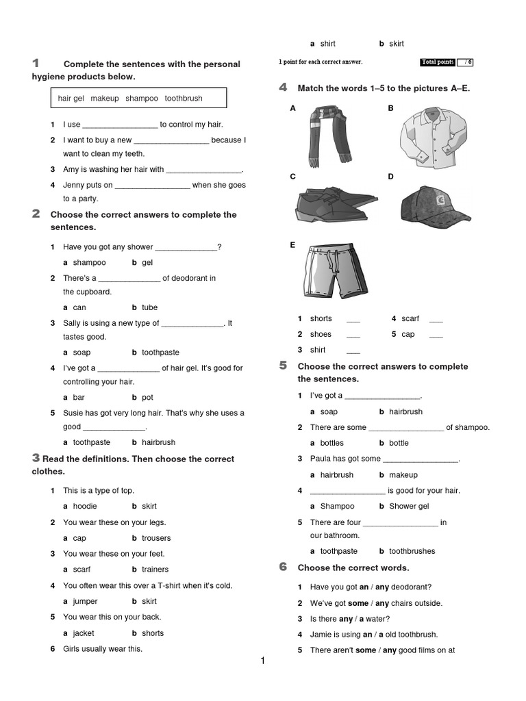Together 1 Unit 6 Review | PDF
