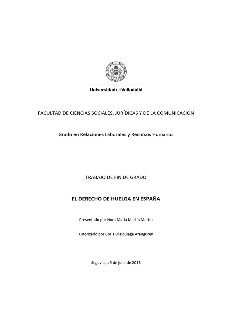 TFG-N 926 | PDF | Derecho laboral | Servicio Civil