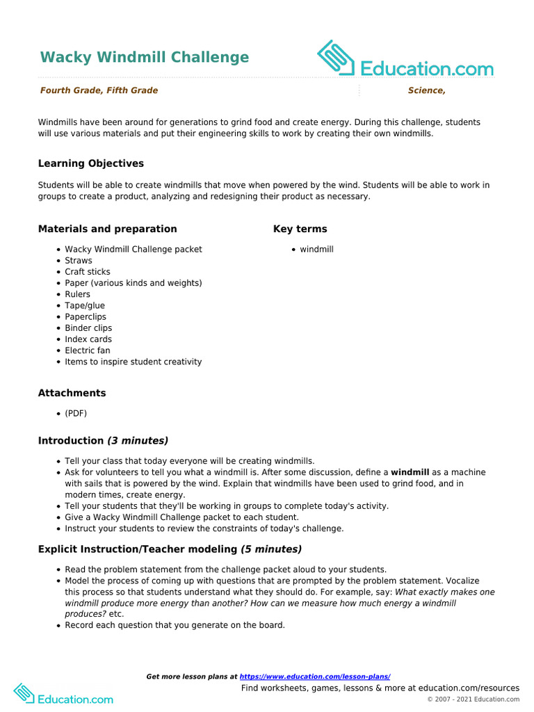 Usr Local SRC Education - Com Files Static Lesson-Plans Wacky-Windmill ...