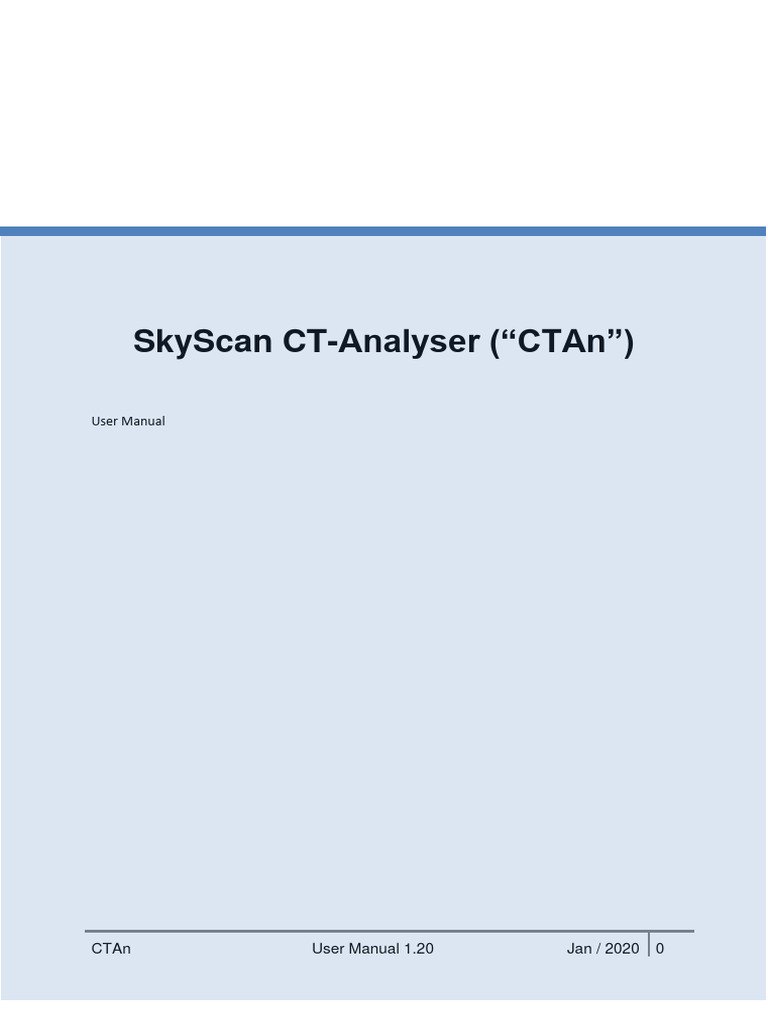 CTAn UserManual | PDF | 3 D Computer Graphics | Computer File
