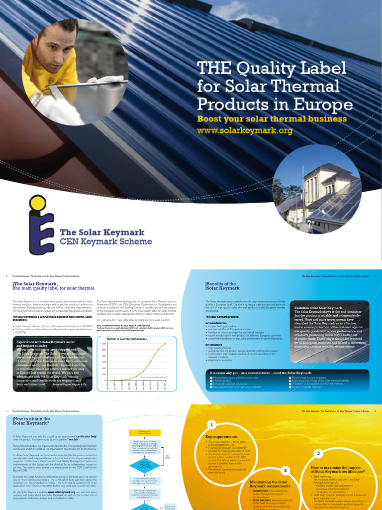 Solar Keymark Brochure | PDF | Quality Management System | Professional ...