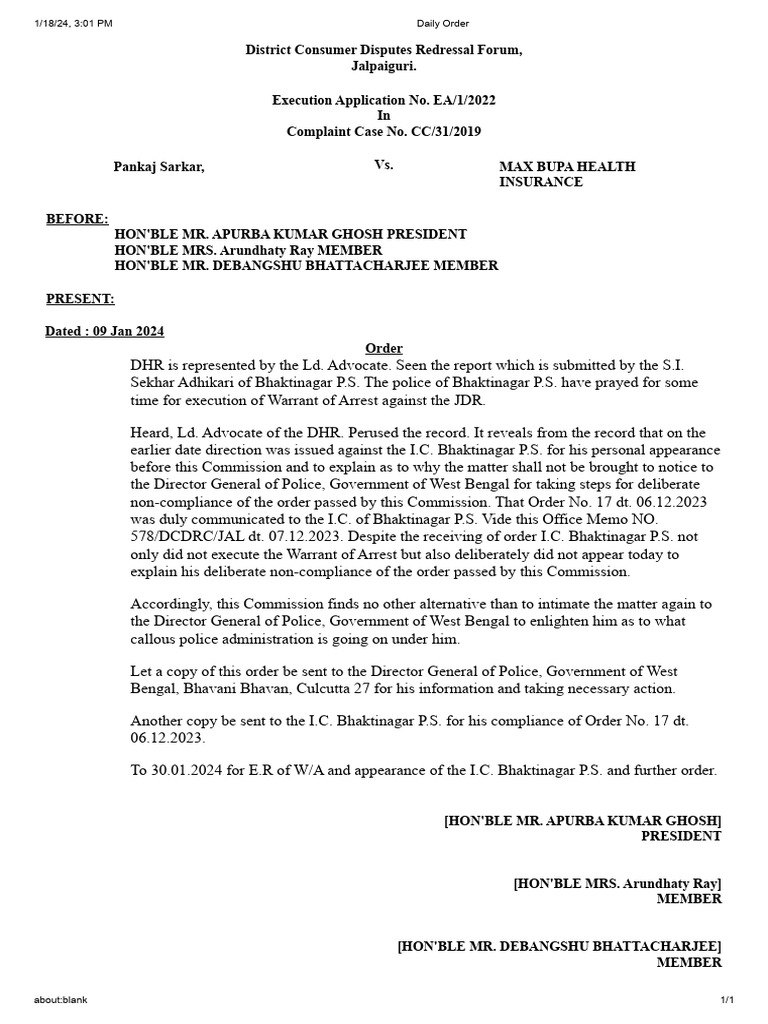 Order Copy Pankaj Sarkar | PDF