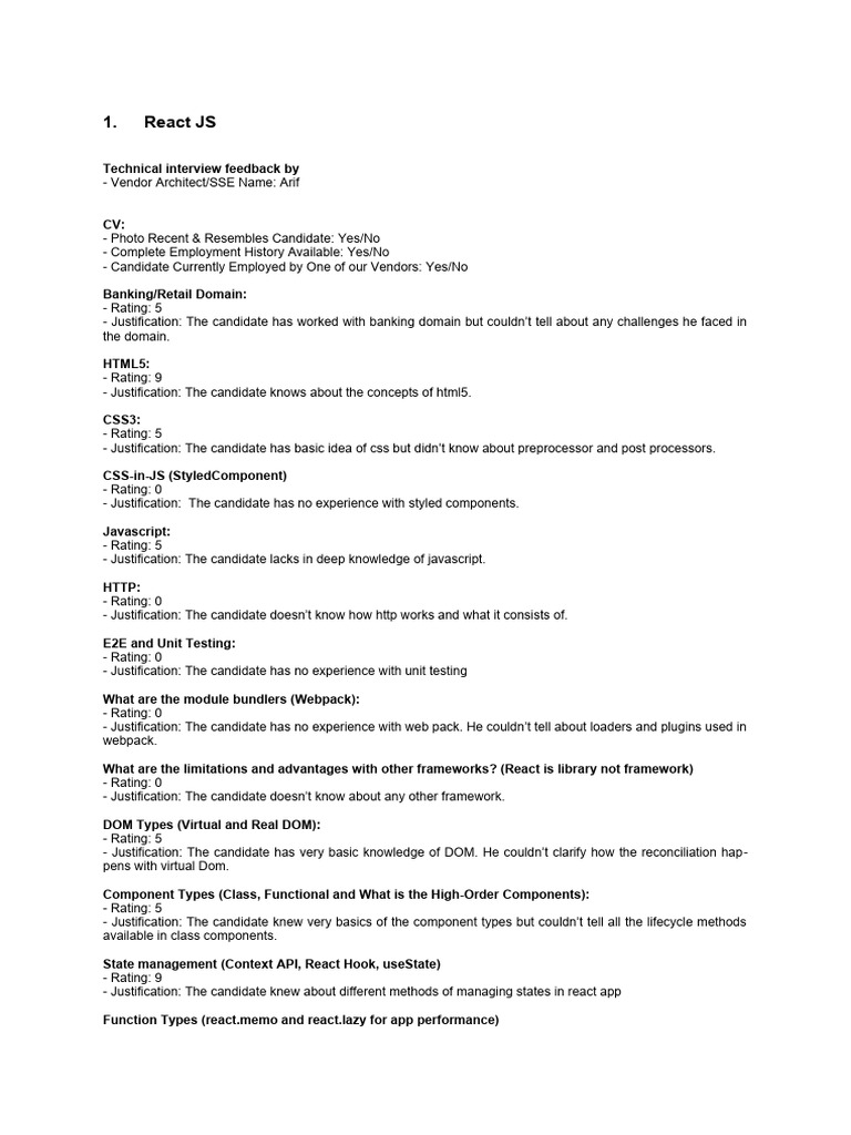 React JS Feedback Form - Adi | PDF | Knowledge | Computing