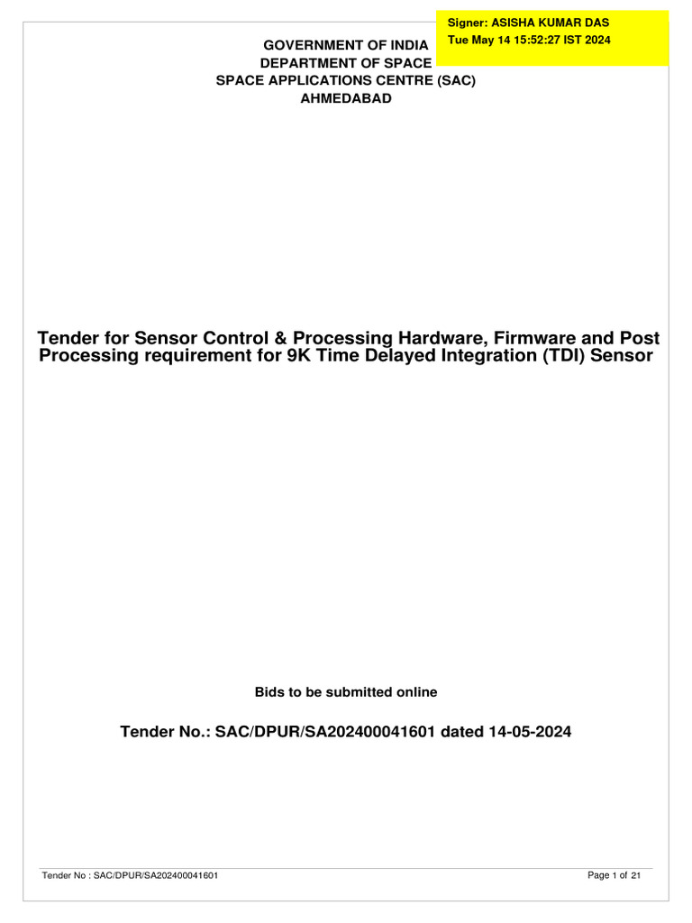 Tender Document SA202400041601 | PDF | Arbitration | Specification ...