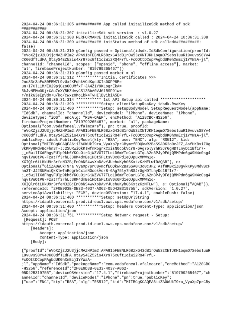 Id SDK Logs | PDF | Computer Science | Cryptography