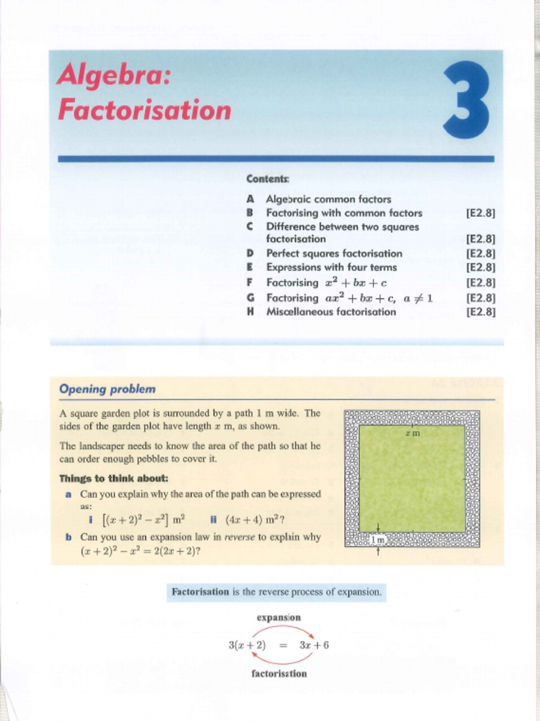 3) Factorisation | PDF