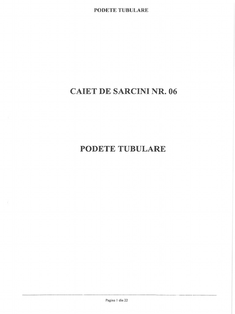 Podete Tubulare | PDF