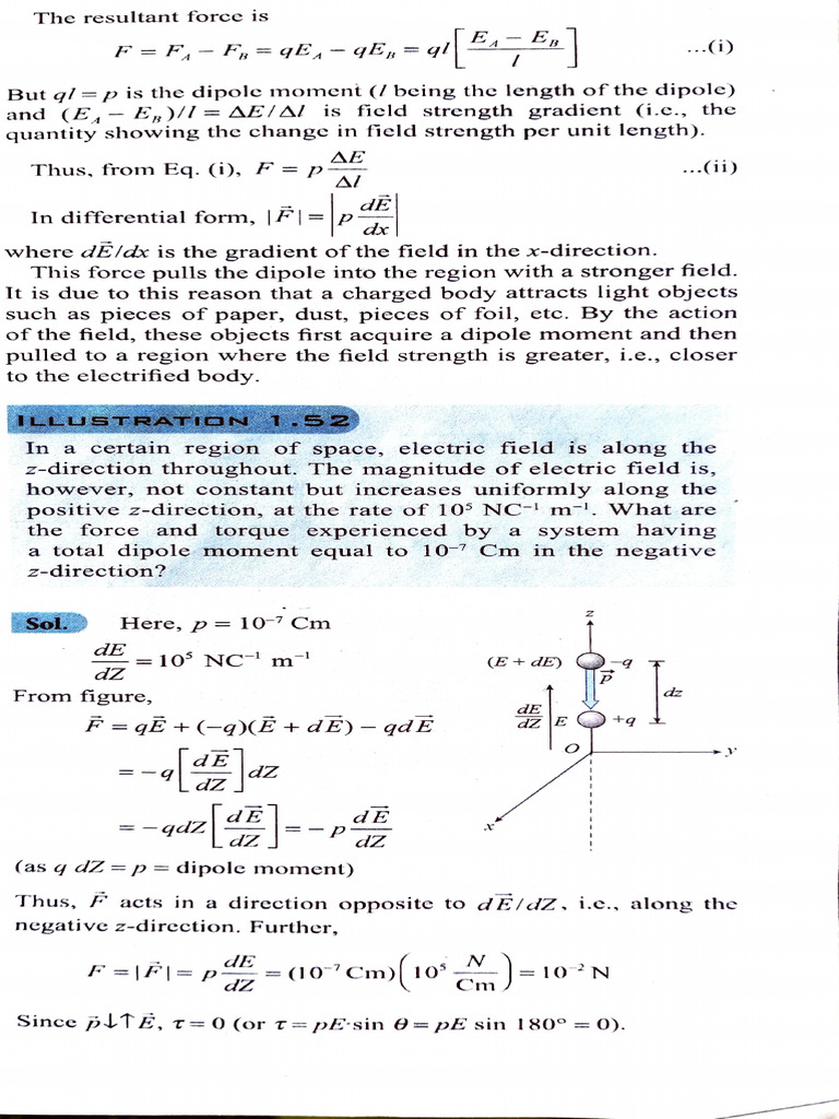 Dipole and Solid Angle For Jee Mains | PDF | Sphere | Angle