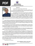 2025 Graduation Message from DepEd Secretary | PDF