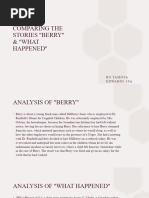 Analysis of Berry by Langston Hughes | PDF