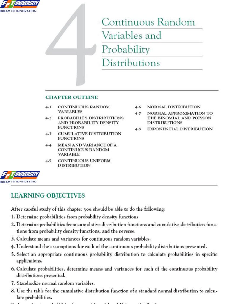 Thang ch04 | PDF | Probability Distribution | Probability Density Function
