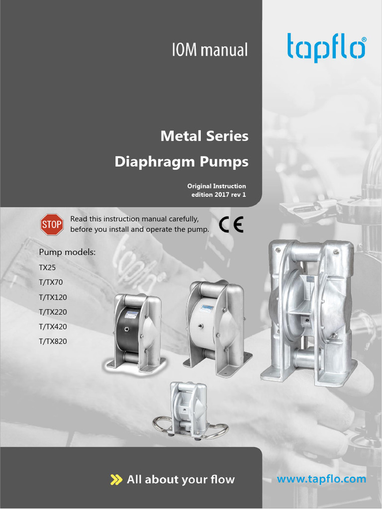 Metal Diaphragm Pump Installation Guide | PDF | Pump | Valve