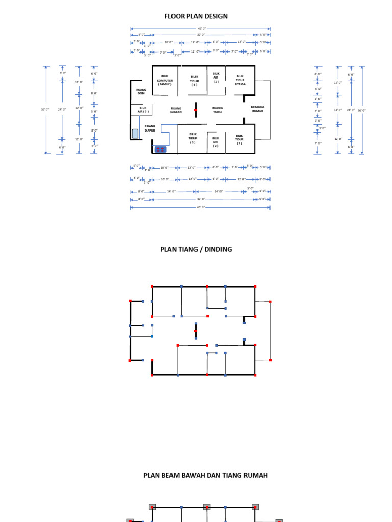 Beam Dan Tiang - Home | PDF
