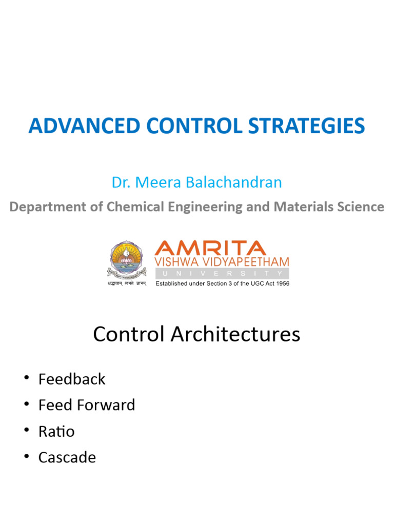 Advanced Control Strategies | PDF | Control Theory | Mechanics