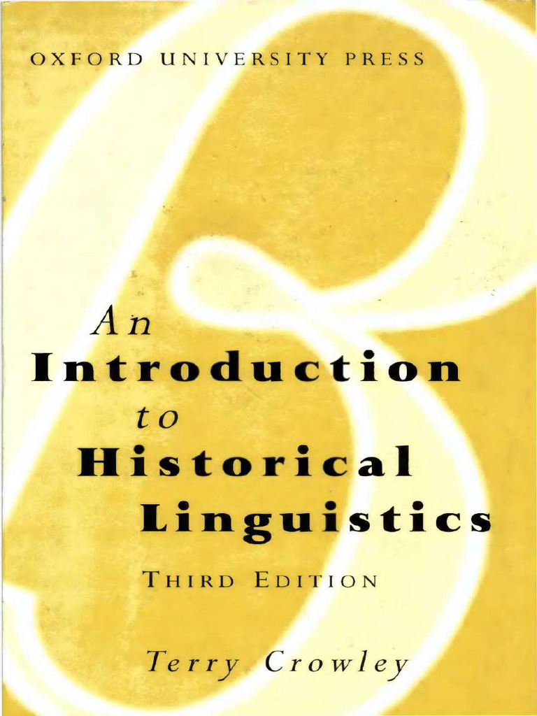 Terry Crowley - An Introduction To Historical Linguistics-Oxford ...