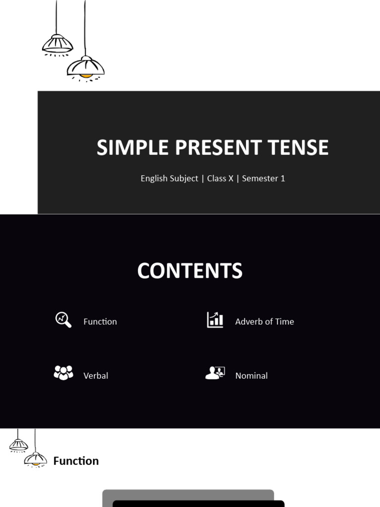 Simple Present Tense X | PDF | Noun | Plural