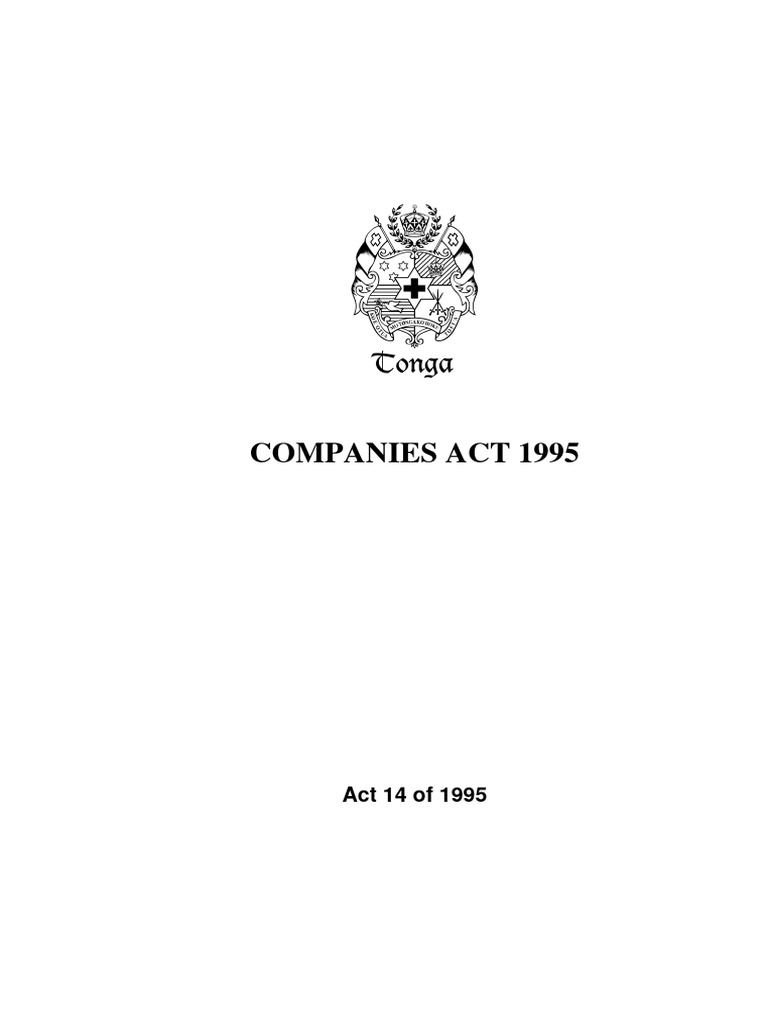 Companies Act 1995 Overview and Sections | PDF | Liquidation | Share ...