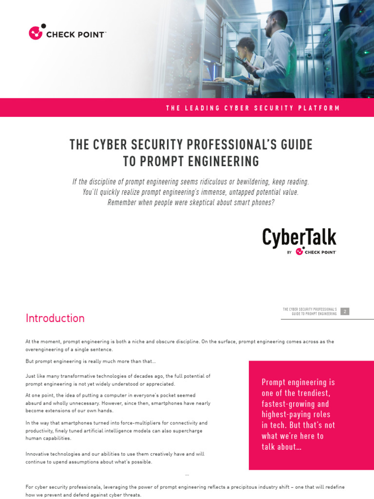 The Cyber Security Professionals Guide To Prompt Engineering .Cleaned | PDF | Computer Security ...