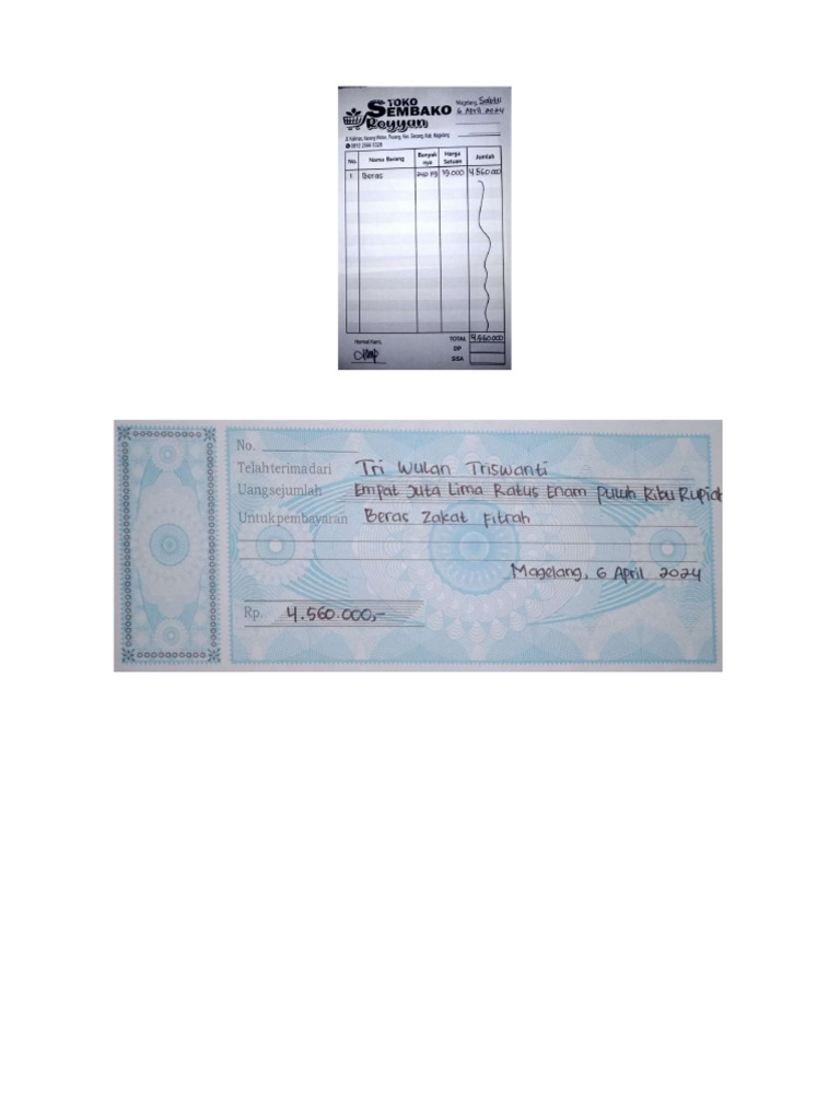 Nota Beras 060424 | PDF