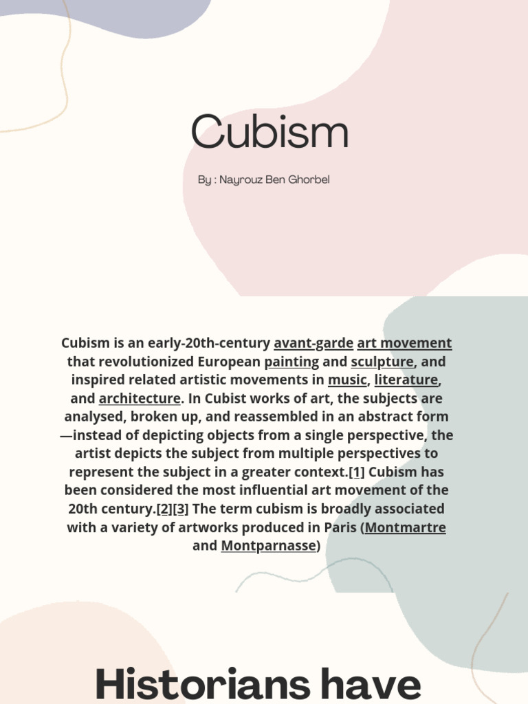 The Cubism | PDF | Cubism | Movements