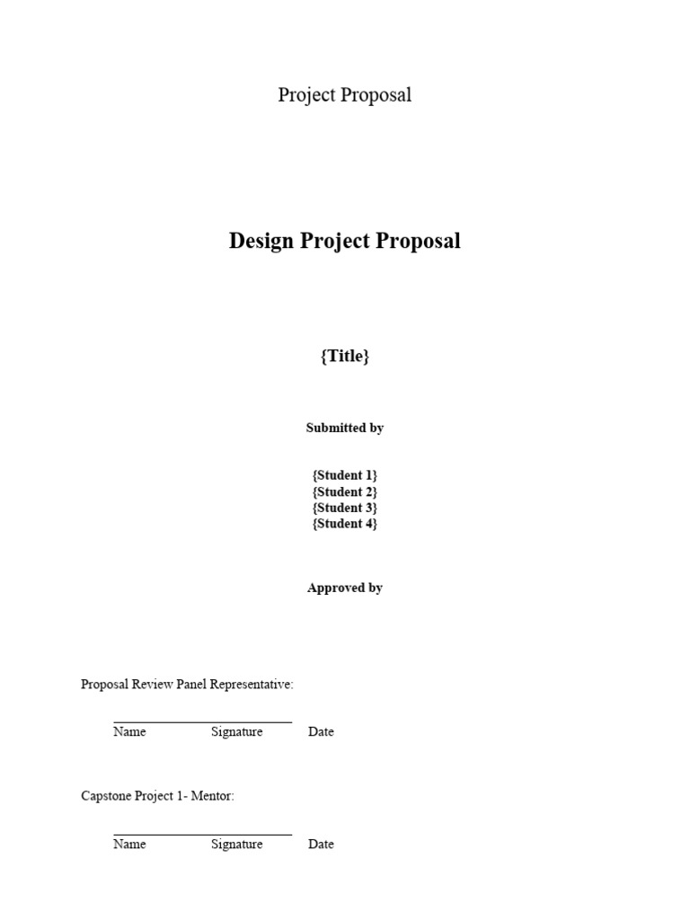 Template-Proposal For Capstone 2020 | PDF