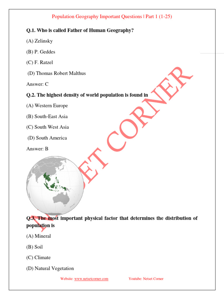 Population Geography | PDF | Human Migration | Logistic Function