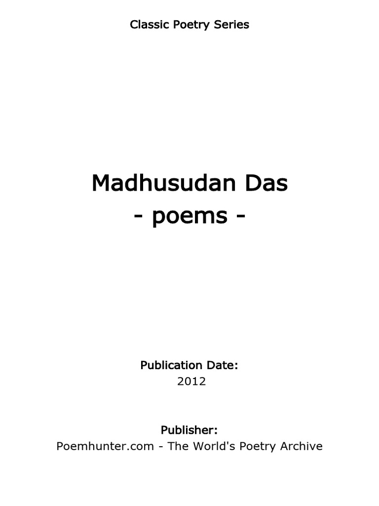 Madhusudan Das | PDF