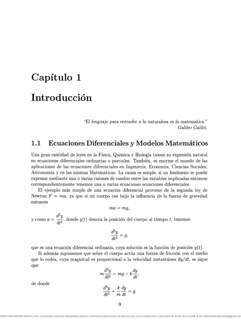 Edo Modelos 11 24 | PDF | Ecuaciones | Ecuaciones diferenciales