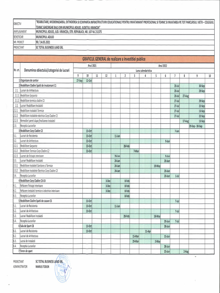 0103 - Formular F6 - Grafic Executie | PDF