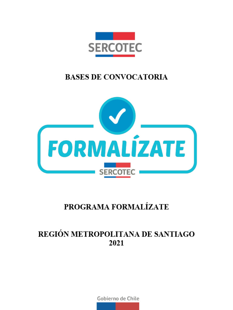 Bases-FORMALIZATE-Metropolitana-2021-VB_2 | PDF | Iniciativa ...