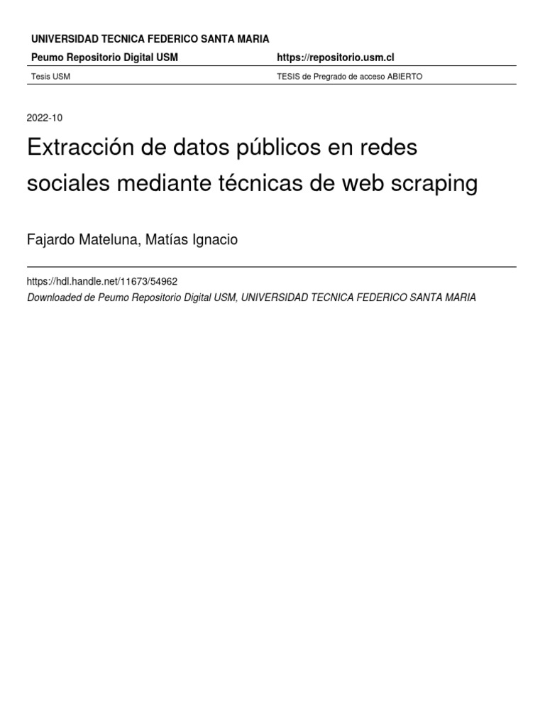 Scraping Redes Sociales | PDF | Red mundial | Internet y web