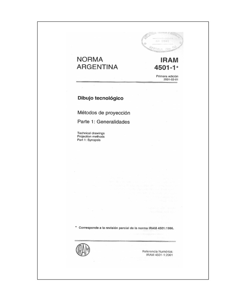 Norma IRAM 4501-1 (Métodos de Proyección) | PDF