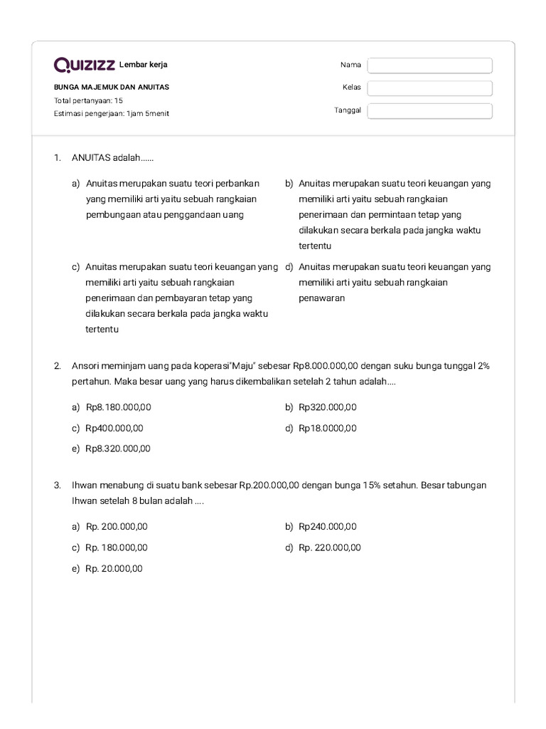 Pemantapan MMW | PDF