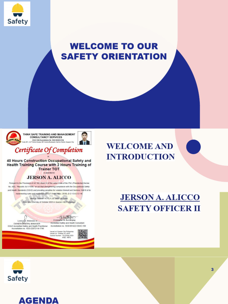 Safety Orientation Discus | PDF | Hazards | Risk