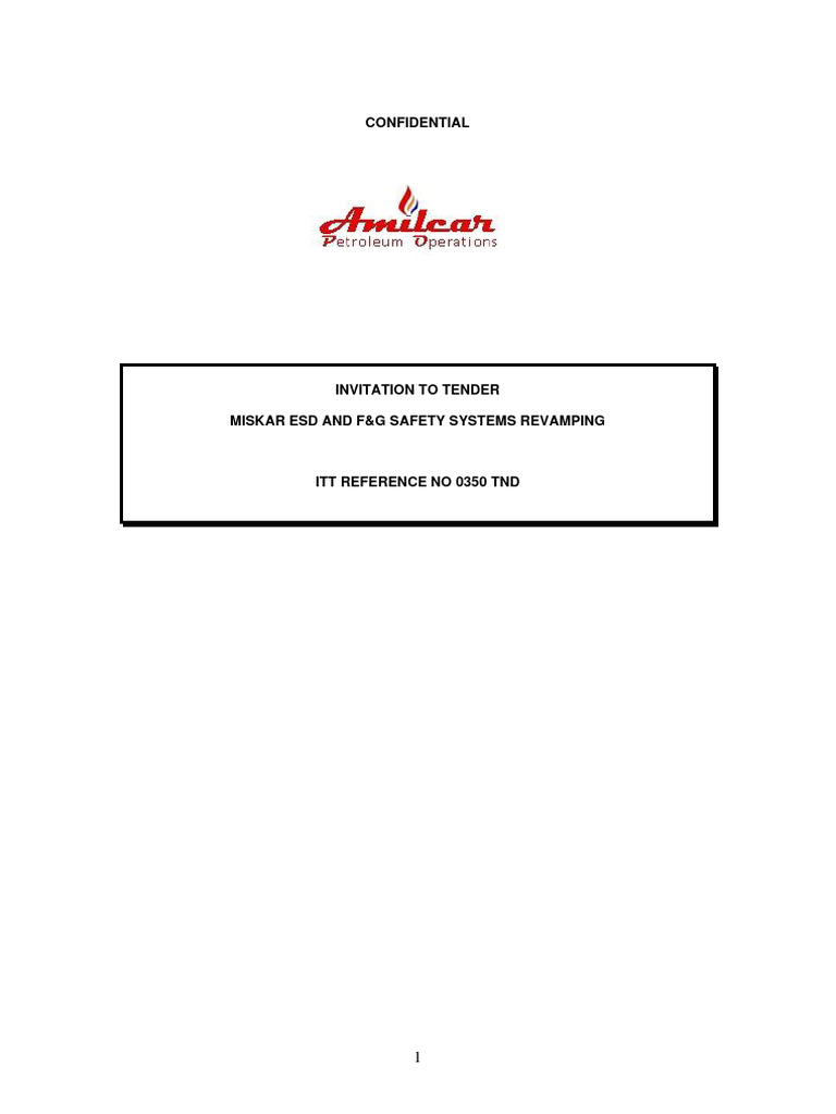 ITT0350 For MISKAR ESD and F&G Safety Systems Revamping - ITT ...