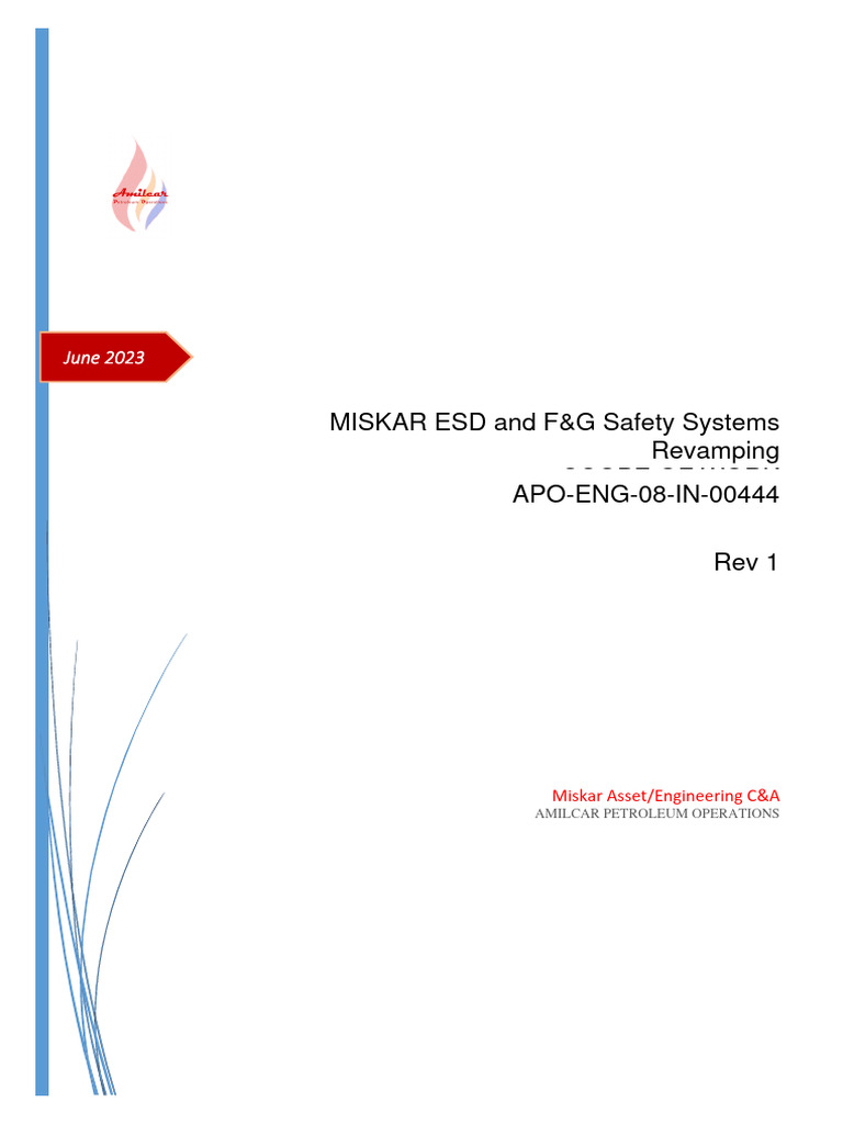 Miskar Platform ESD and FG Safety Systems Revamping SOW Rev 1 | PDF ...