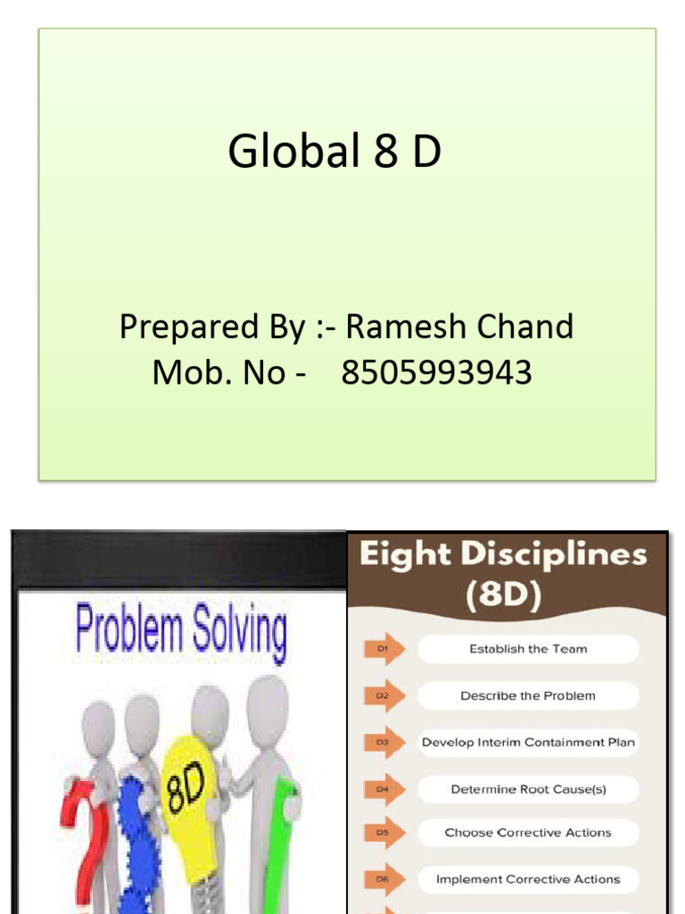 8D Training | PDF | Ford Motor Company | Methodology