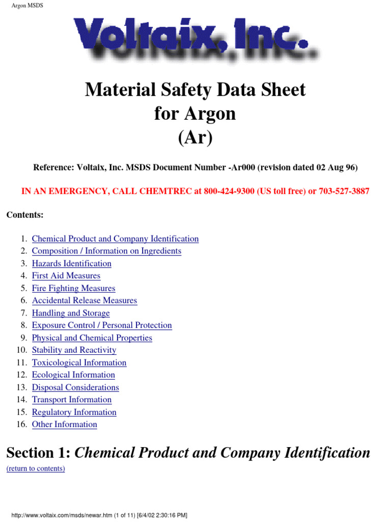 Argon | PDF | Firefighting | Argon