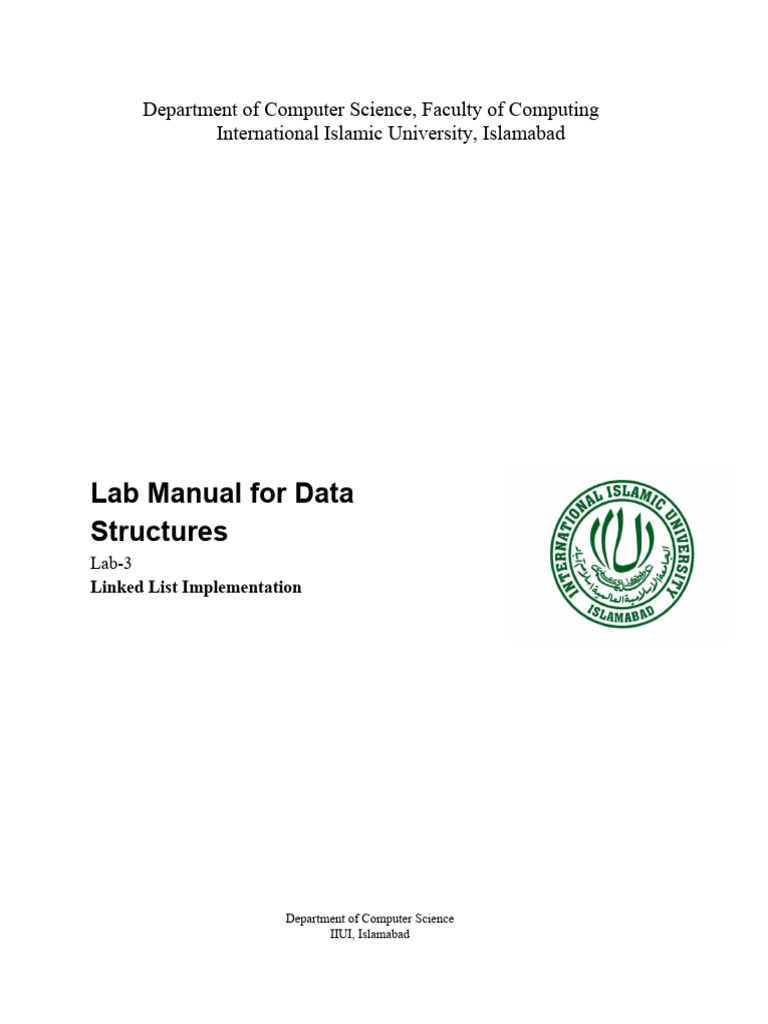 DS Lab 3 - Linked List Implementation | PDF | Computing | Computer Science