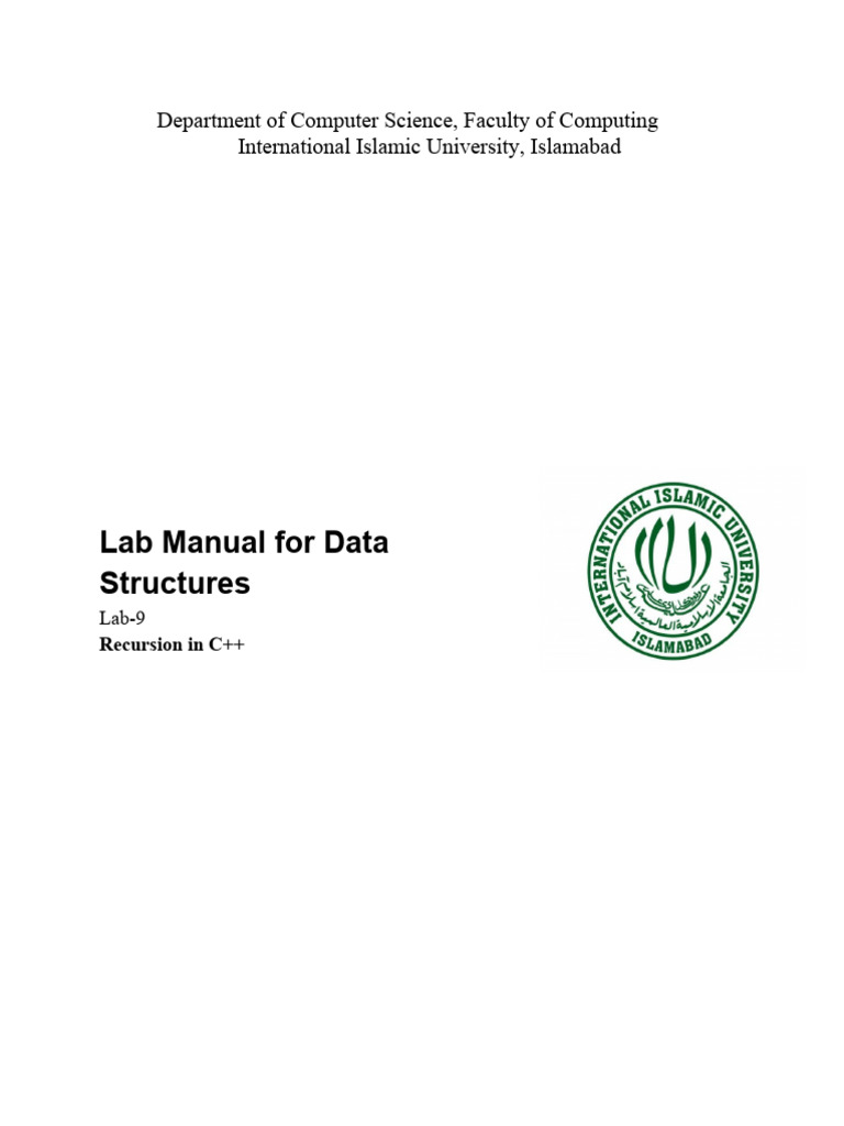 DS Lab 9 - Recursion in C++ | PDF | Computer Program | Programming