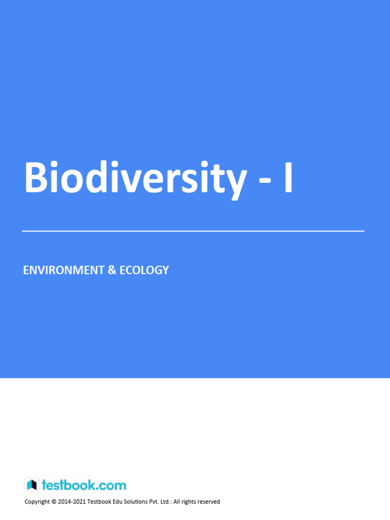 Biodiversity Class Notes | PDF | Biodiversity | Ecosystem