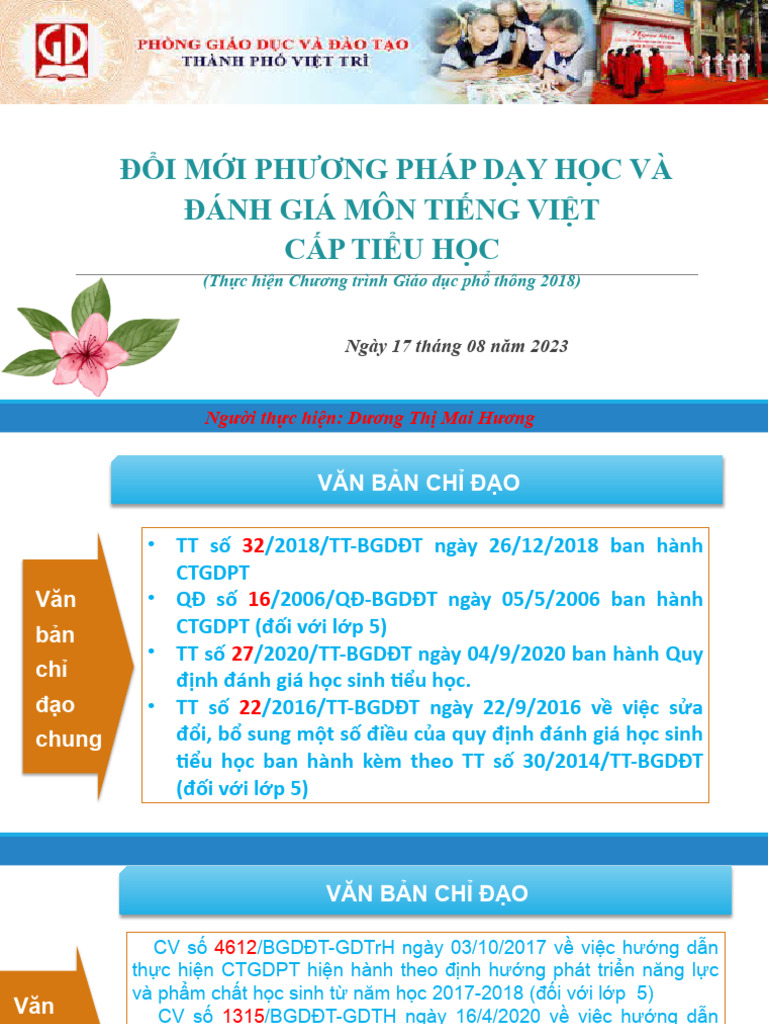 PPDH Và ĐGHS Môn TV-8-2023 | PDF