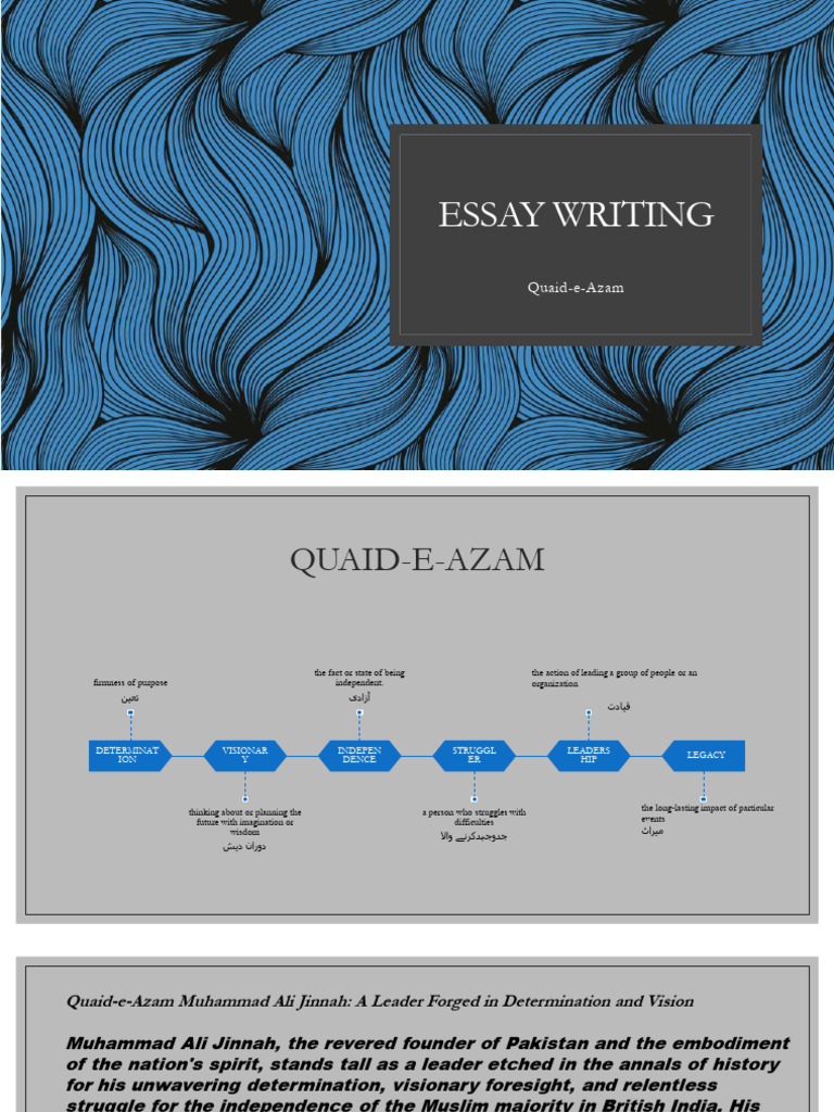 Essay Writing | PDF | Muhammad Ali Jinnah | Pakistan