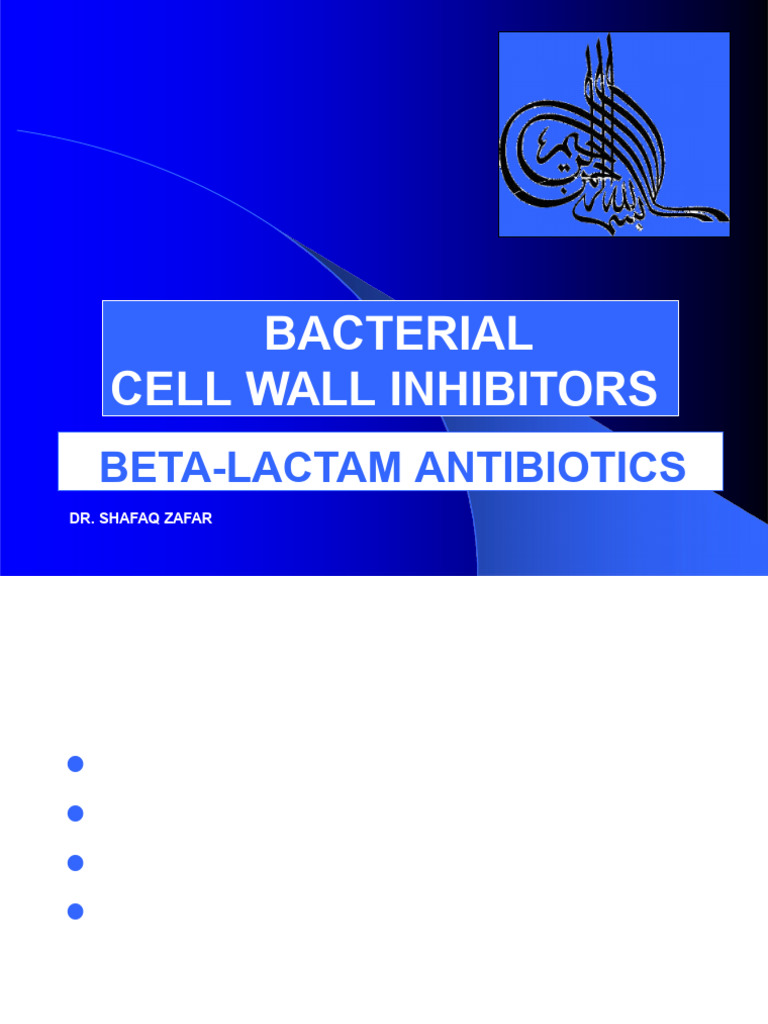 Agents For Acute Infections Beta-Lactam Antibiotics Penicillin's | PDF ...
