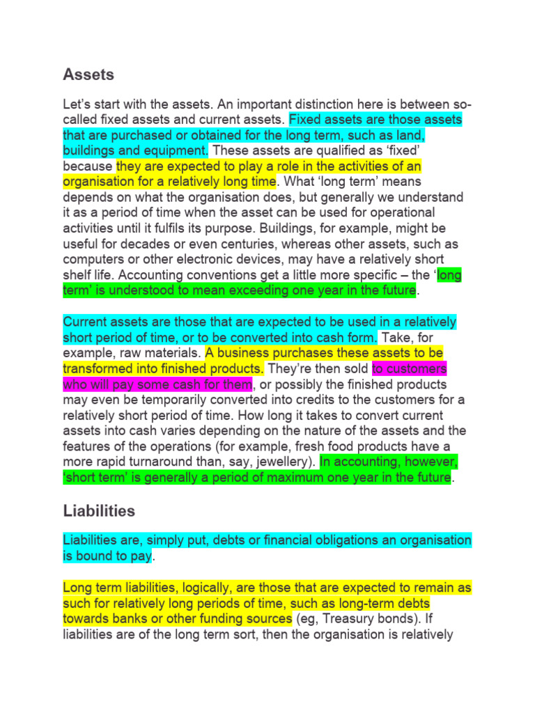 Assets, Liabilities, Expense and Income | PDF | Expense | Debt