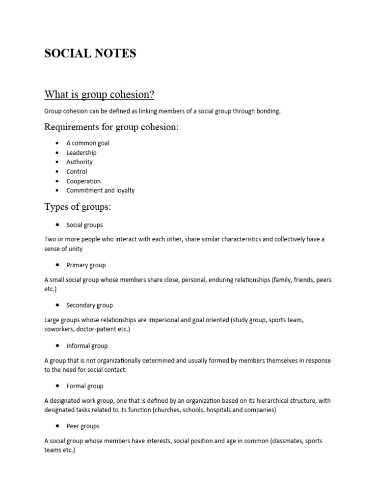 CXC SOCIAL Studies NOTES | PDF | Marriage | Leadership