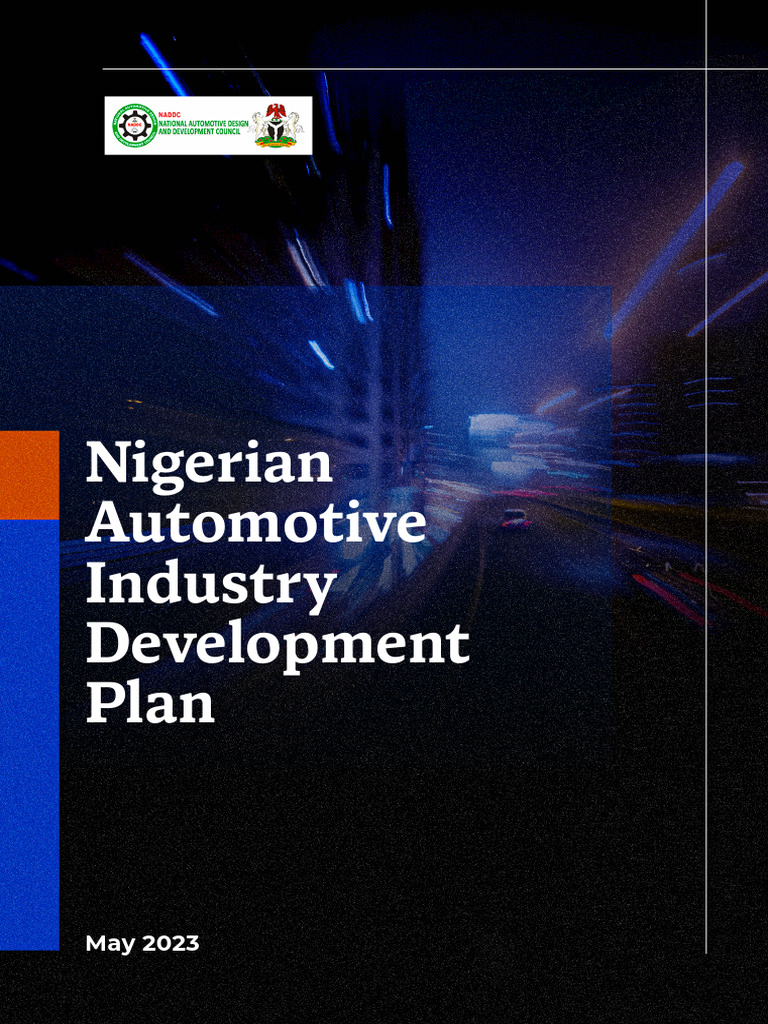 Nigerian Automotive Industry Development Plan | PDF | Automotive ...
